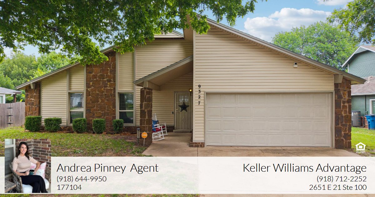 9327 E 92nd St , Tulsa, OK 74133